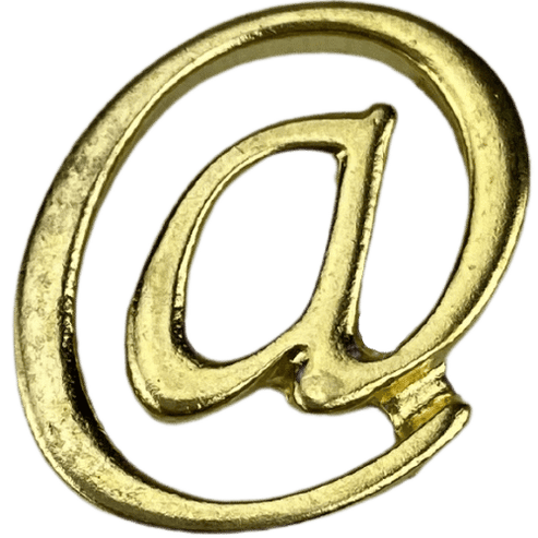 Letras em Metal Dourado 2cm de altura – Palácio da Arte
