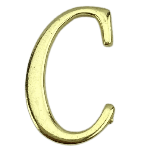 Letras em Metal Dourado 2cm de altura – Palácio da Arte