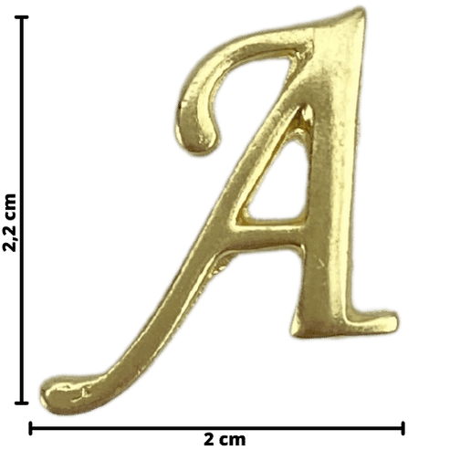 Letras em Metal Dourado 2cm de altura – Palácio da Arte