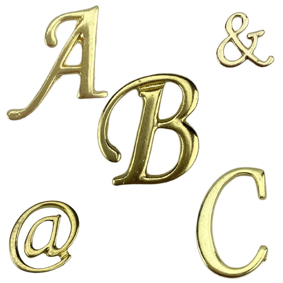 Letras em Metal Dourado 2cm de altura – Palácio da Arte