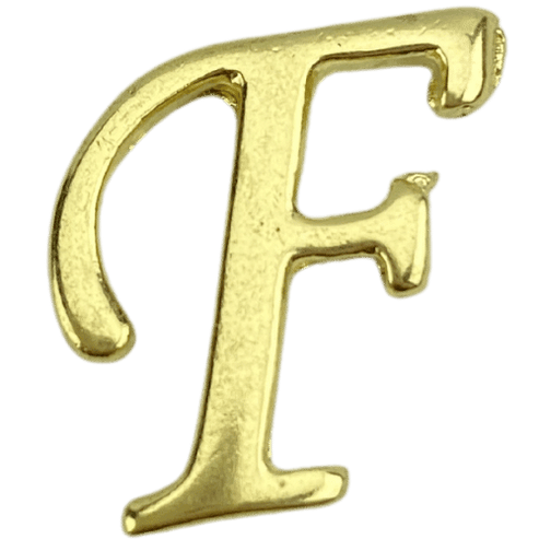 Letras em Metal Dourado 2cm de altura – Palácio da Arte
