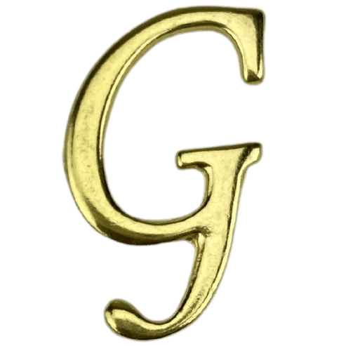Letras em Metal Dourado 2cm de altura – Palácio da Arte