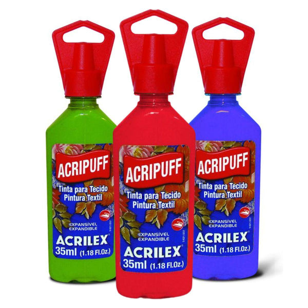 Tinta Tecido Acripuff Acrilex 35ml Expansão a Calor – Palácio da Arte