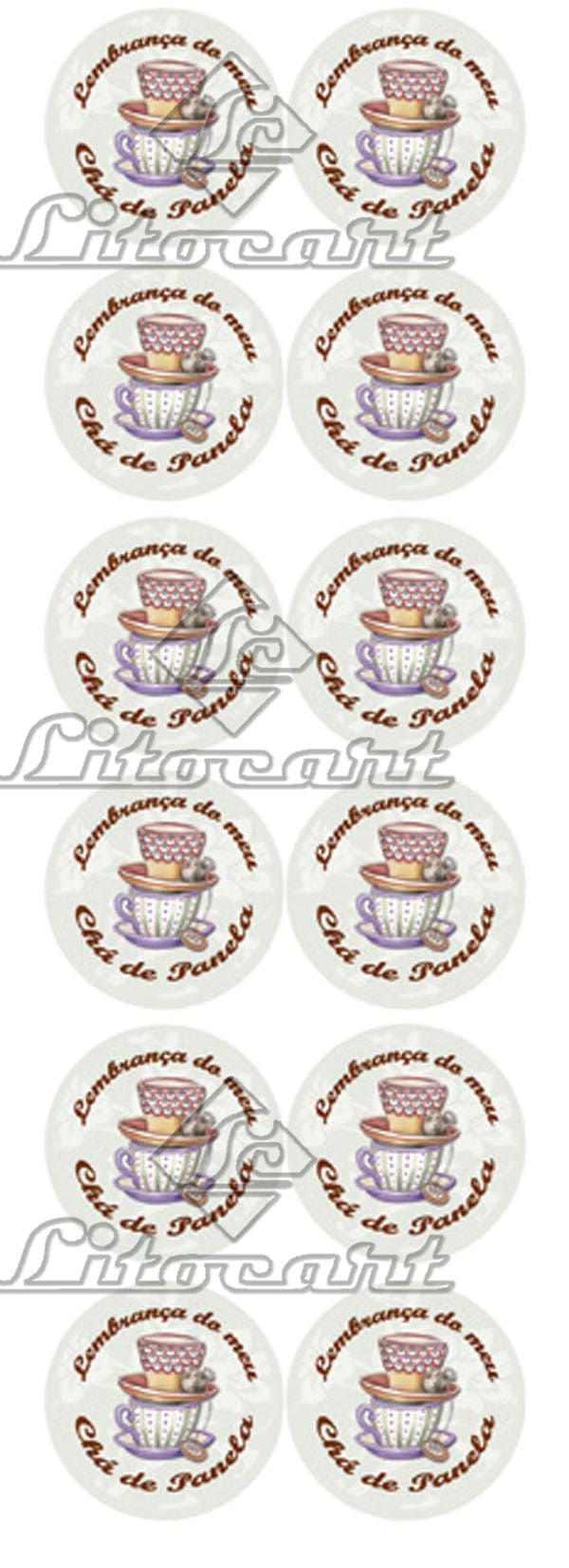 Etiqueta Adesiva Lembrançinha 2,5x2,5 LLARP-06 Chá de Panela 120 ...